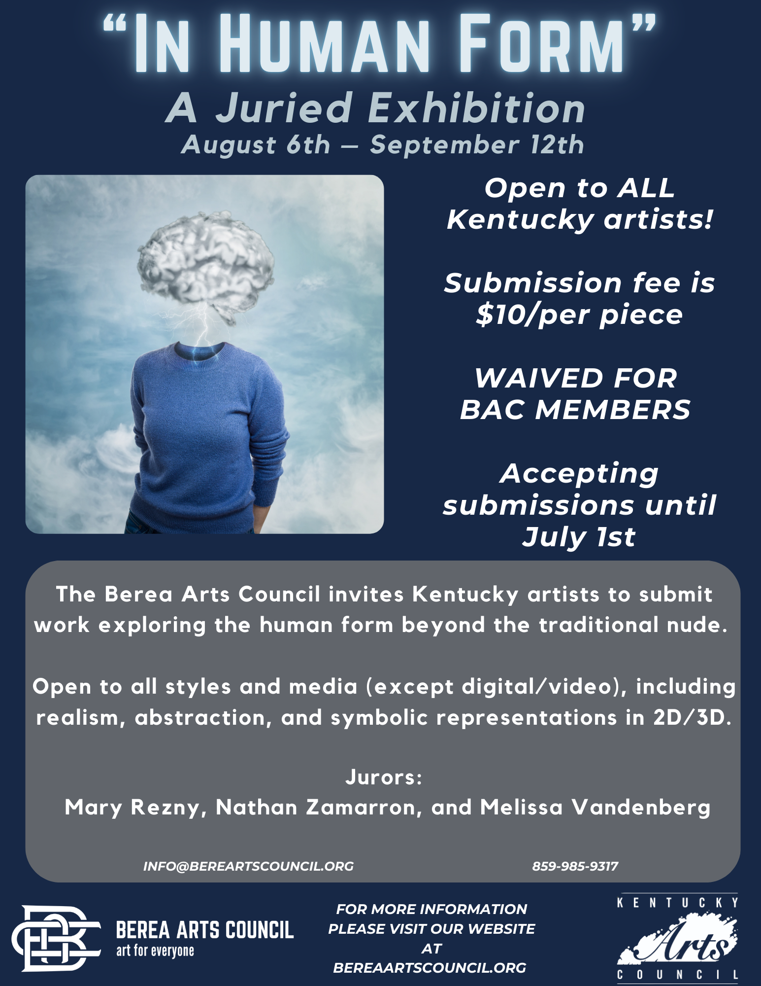 Calls For Art — Berea Arts Council