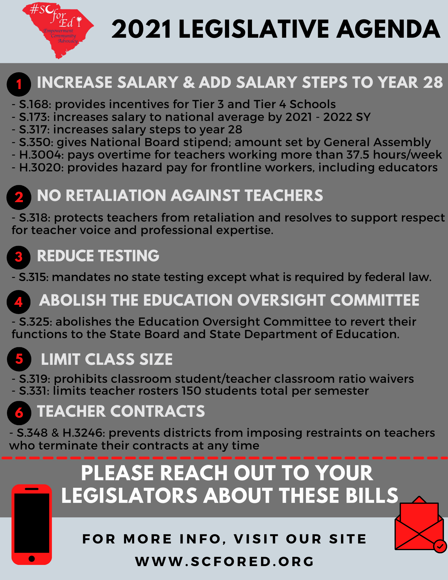 2021 Legislative Agenda — SC for Ed