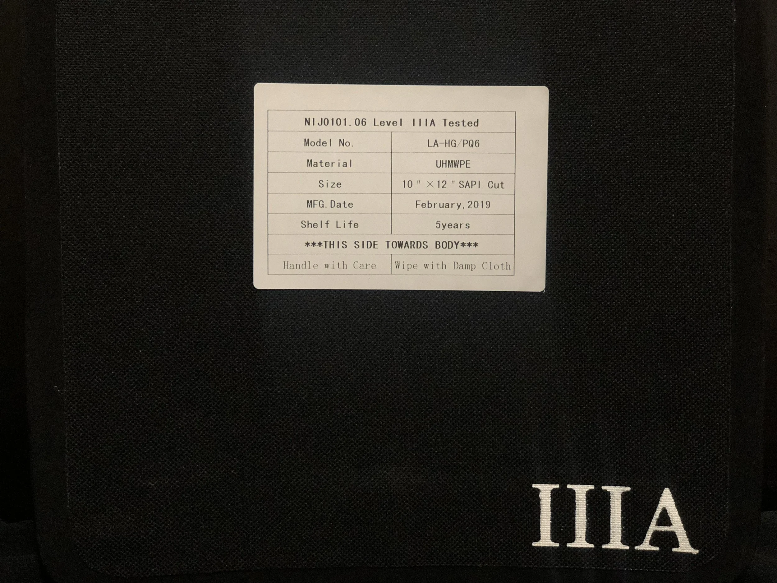 NIJ BODY ARMOR USA MADE — Safe haven global corporation