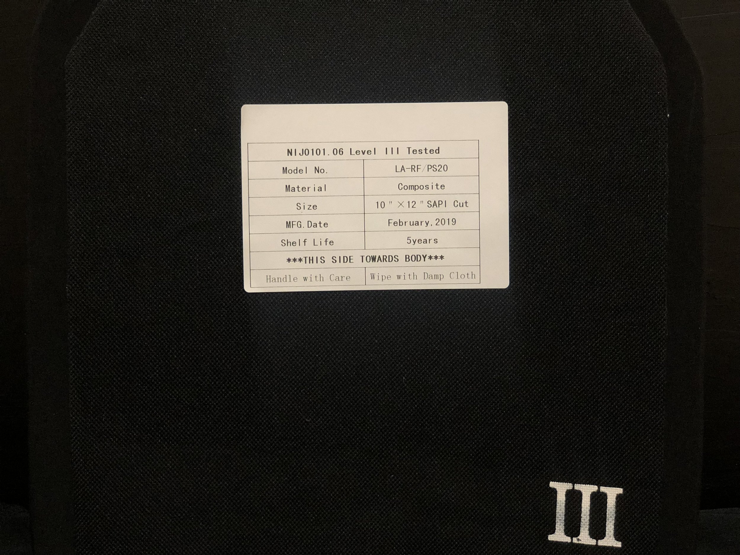 NIJ BODY ARMOR USA MADE — Safe haven global corporation