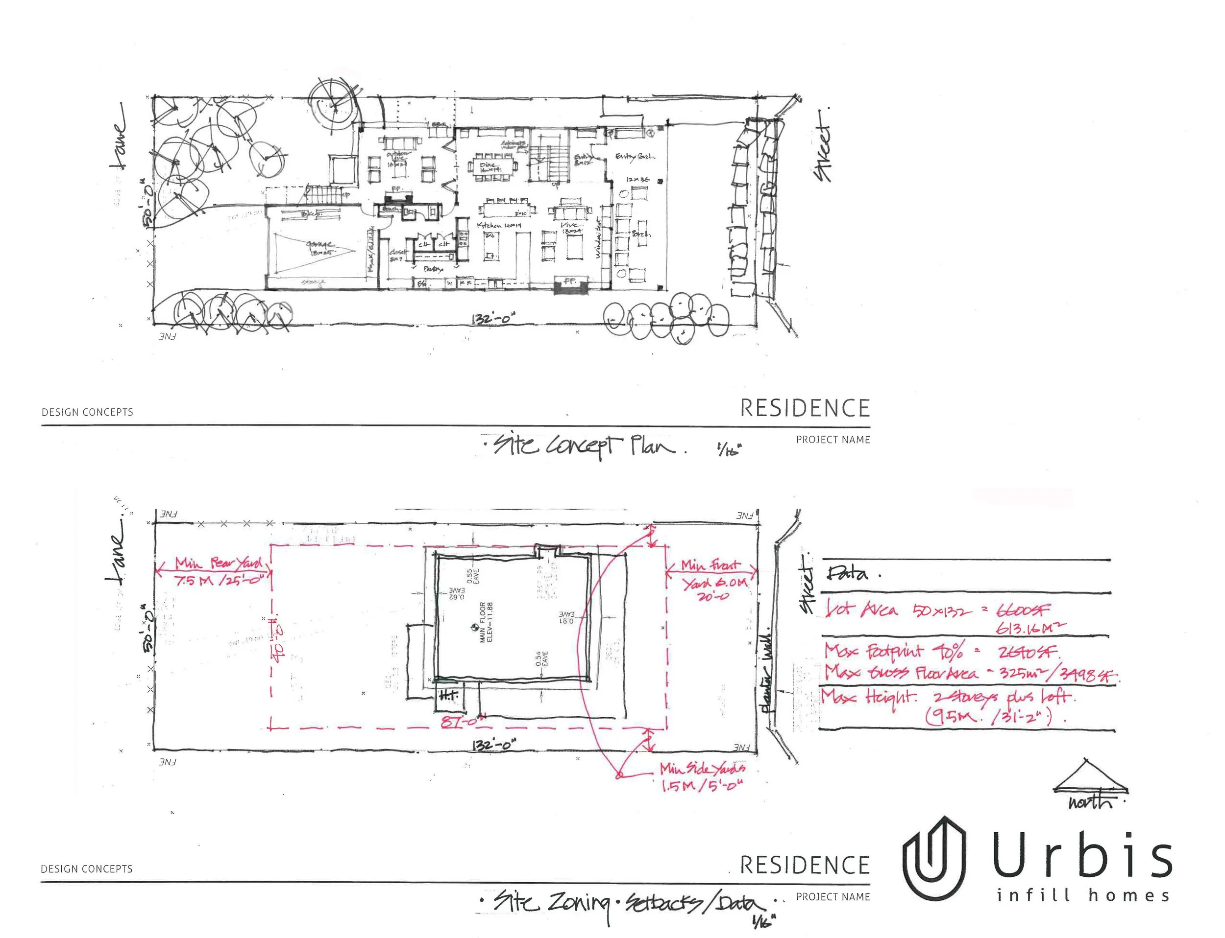 Design Concept Drawings | Urbis Infill Homes