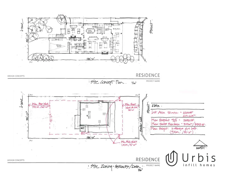 Design Concept Drawings | Urbis Infill Homes