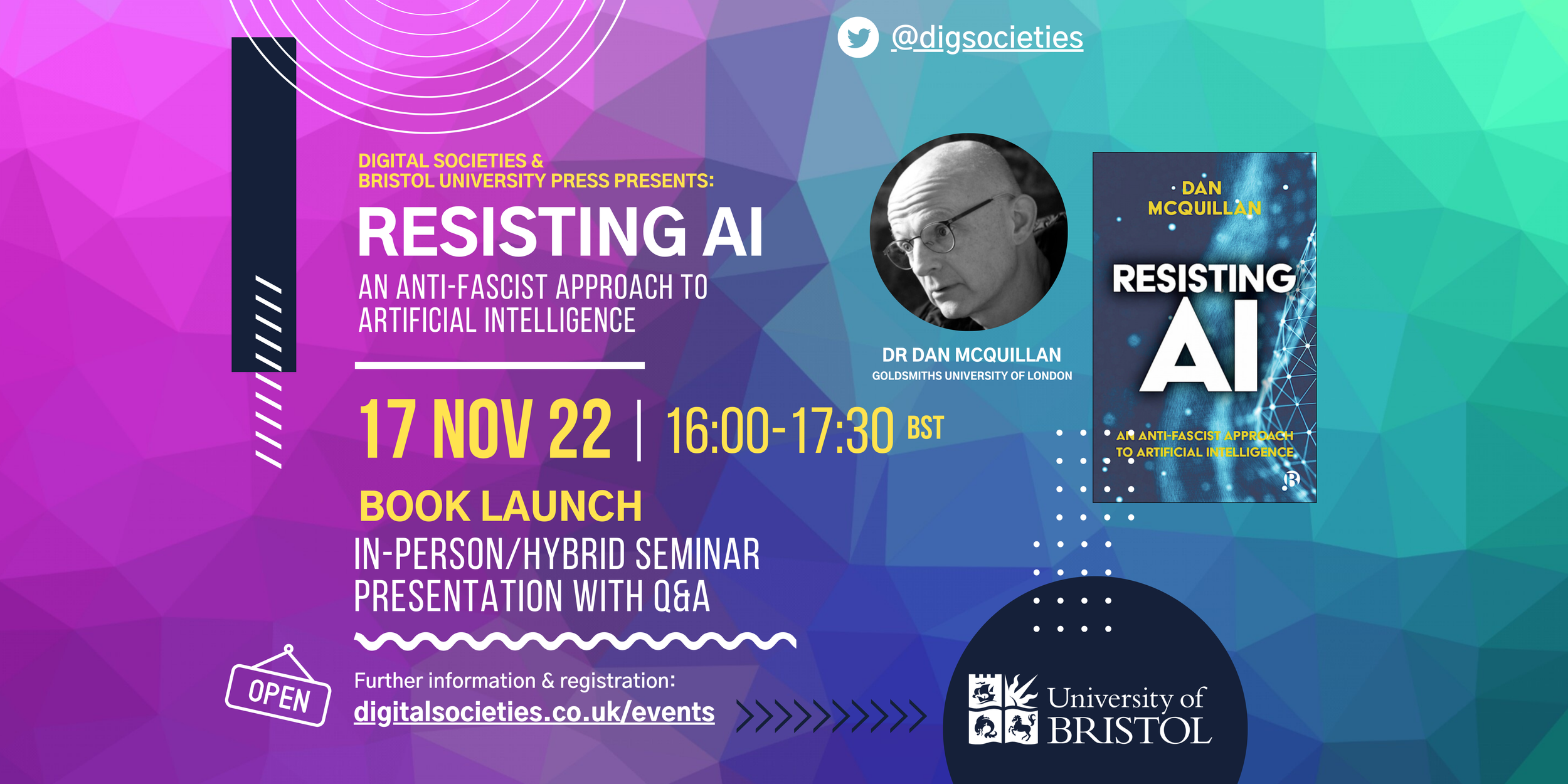 Book Launch and Seminar: Resisting AI — Digital Societies