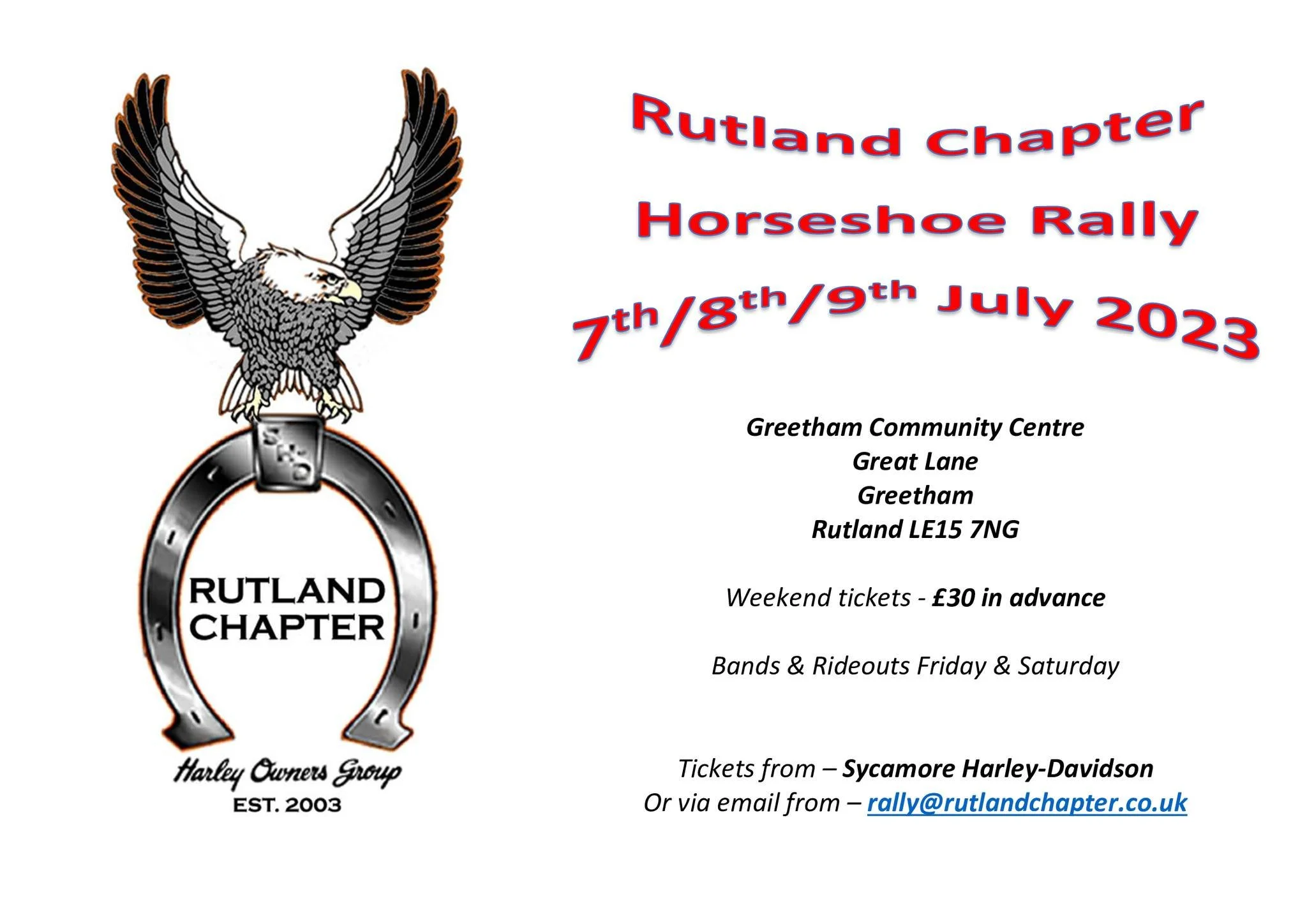 Events — Dunedin Chapter Scotland HOG #9083