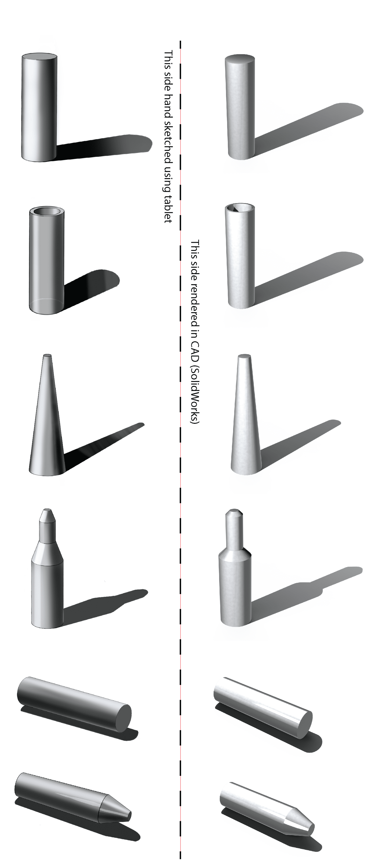 Learn to Sketch: Shading and Shadowing Cylinders — The BYU Design Review