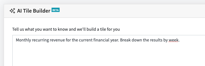 Create Custom Sales KPIs Effortlessly with AI Tile Builder — Dear Lucy
