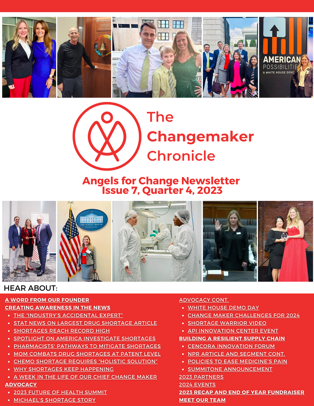 THE CHANGEMAKER CHRONICLE: ISSUE 7, Winter 2023 — Angels for Change