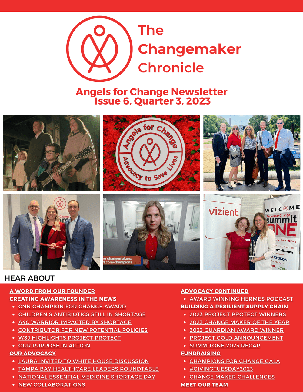 THE CHANGEMAKER CHRONICLE: ISSUE 6, FALL 2023 — Angels for Change