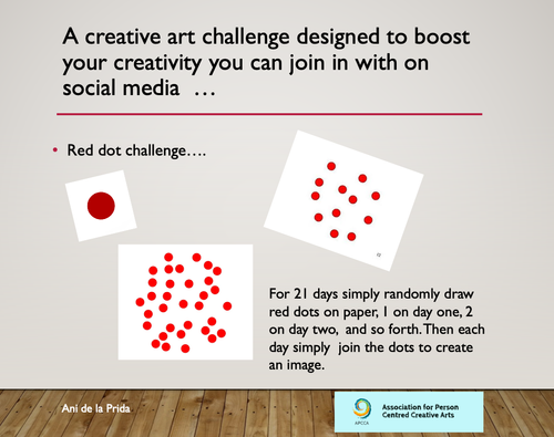 Red Dot Art Challenge — Association for Person Centred Creative Arts