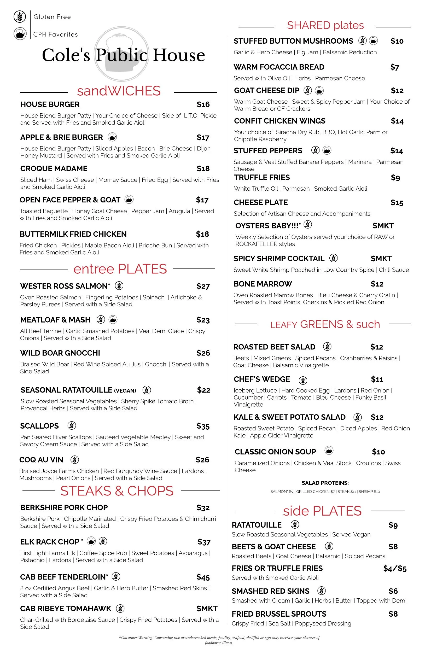 Eat — Cole's Public House