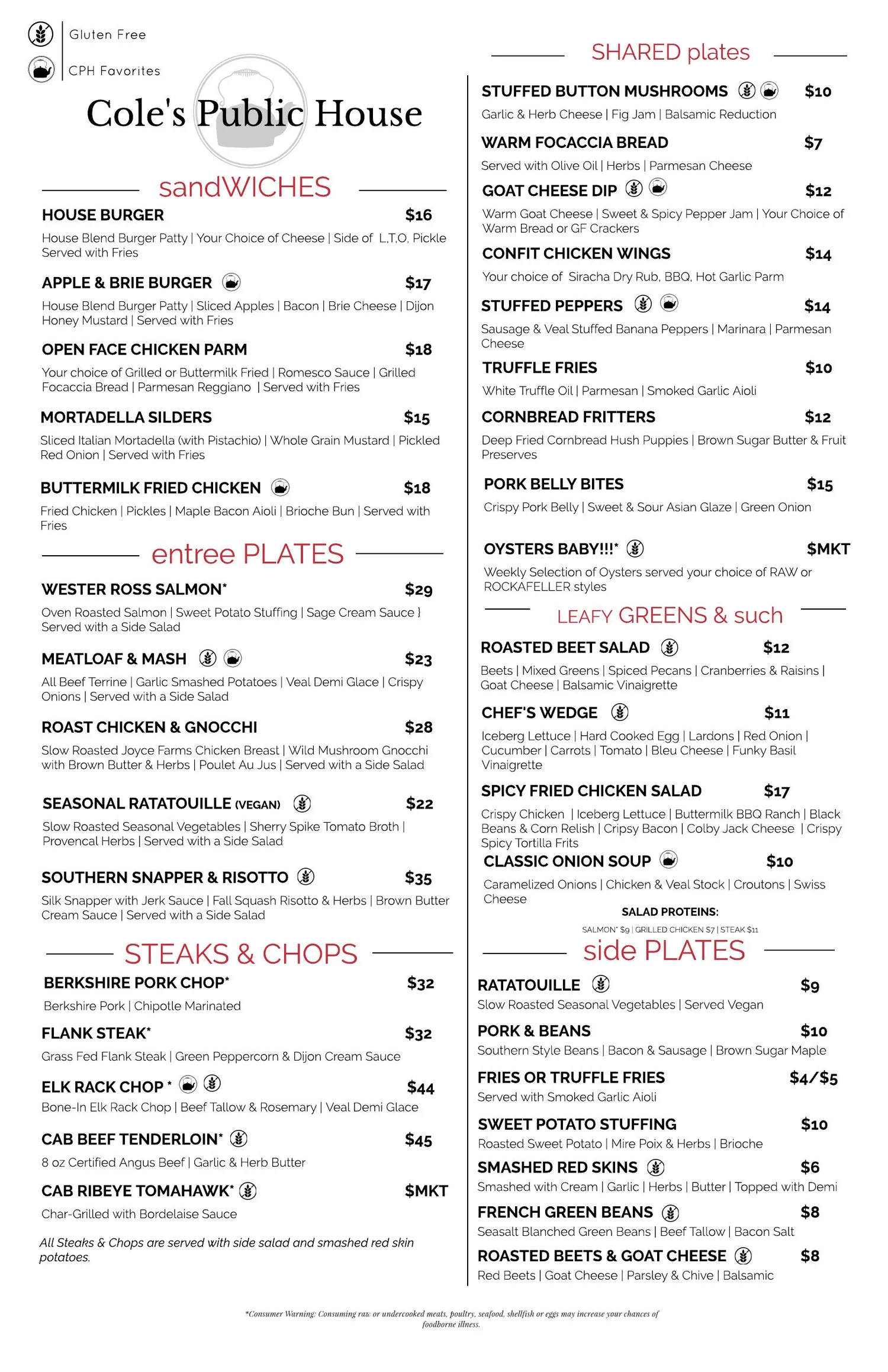 Eat — Cole's Public House