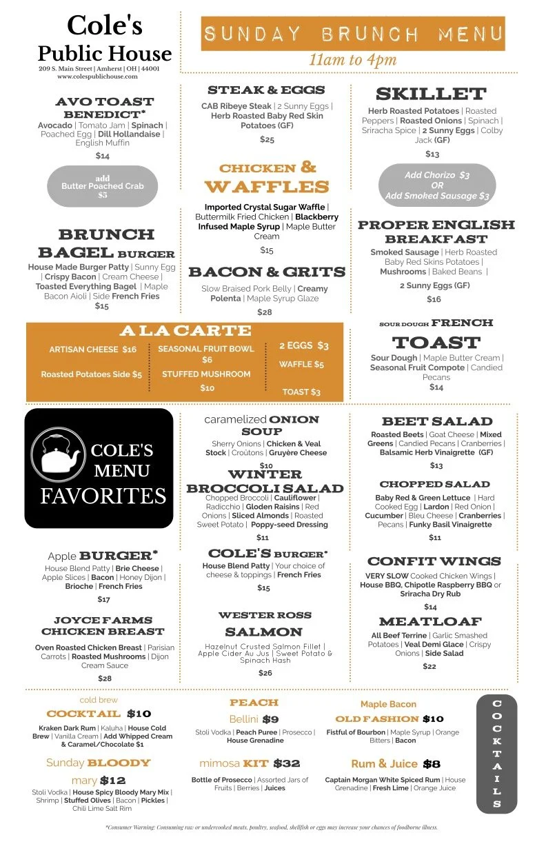 Eat — Cole's Public House