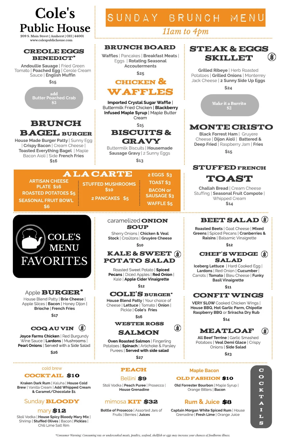 Eat — Cole's Public House