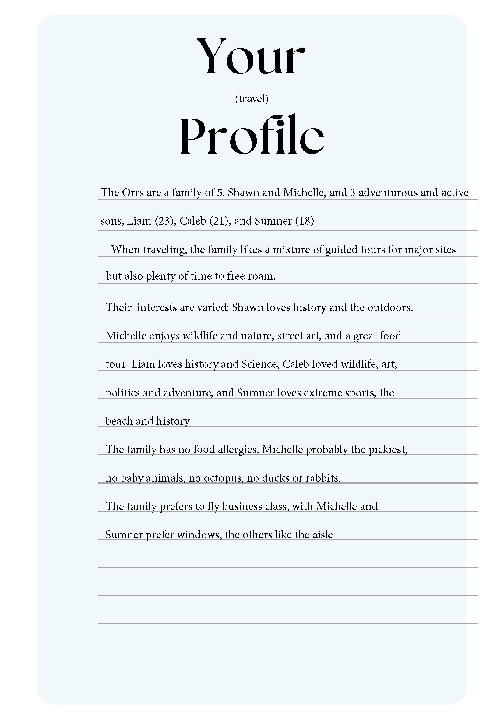 ULTIMATE BUCKET LIST — MASTER TRAVEL