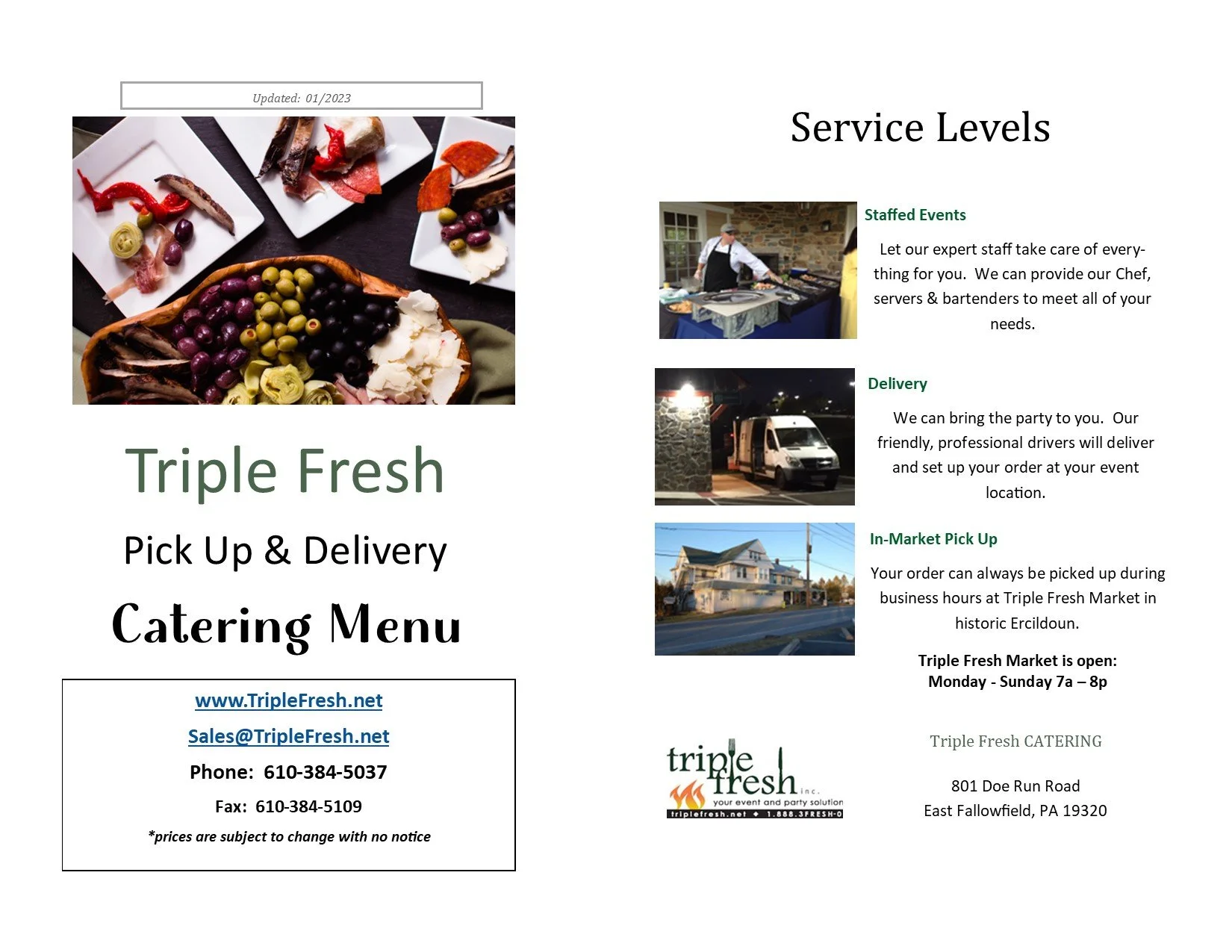 Catering — Triple Fresh Market & Catering