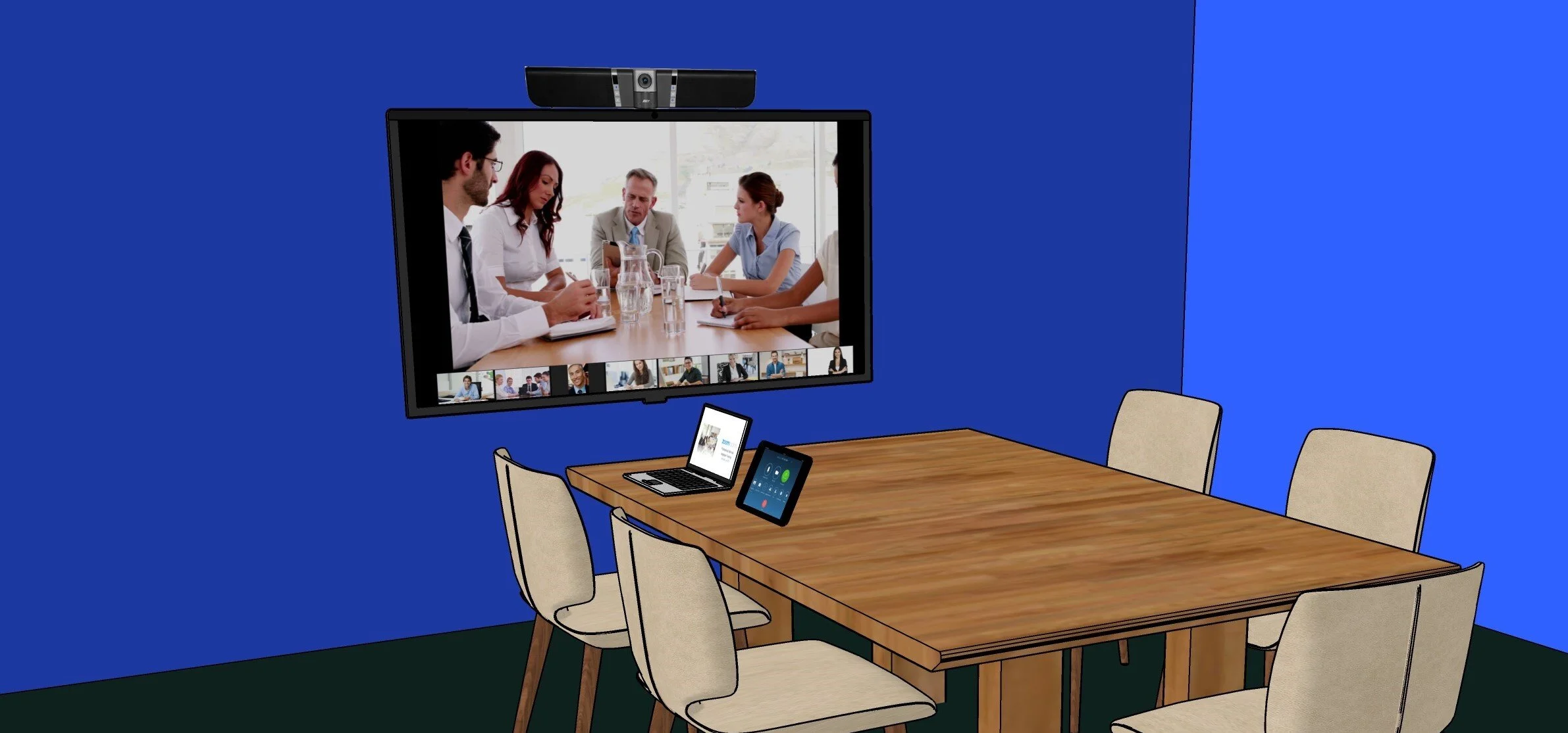 AVER VB342 + ZOOM ROOM — 1-TO-ALL