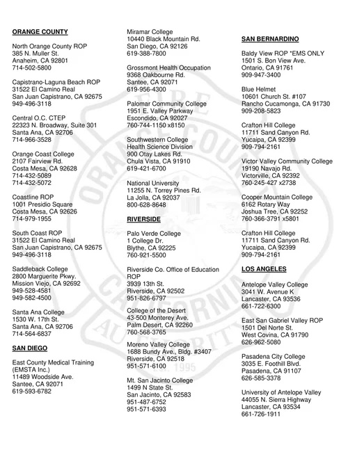 EMT Programs — Orange County Fire Authority