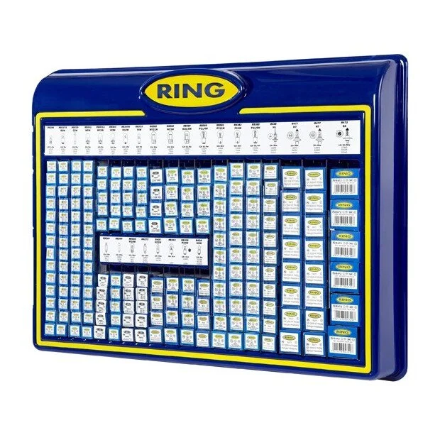 RING 12V Bulb Display Stand Kit Rack H1 H3 H4 H7 55W - 175 Single Bulbs ...