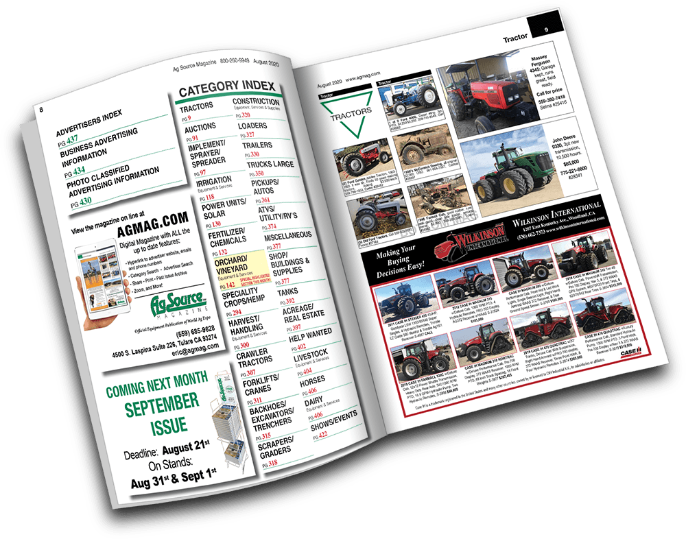 Tractors and Farm Equipment For Sale in California’s #1 Marketplace