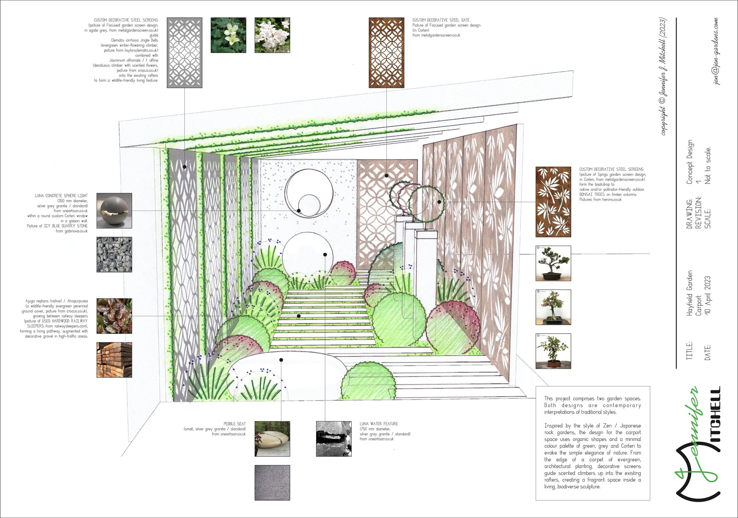 Courtyard / Moroccan-Style Landscape Design & Zen / Japanese-Style ...