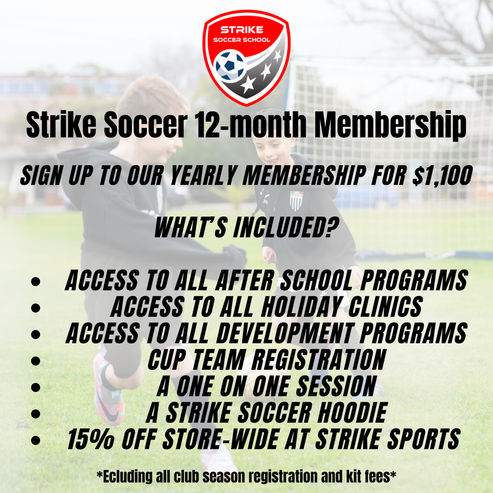 12-Month Strike Soccer Membership — Strike Soccer School
