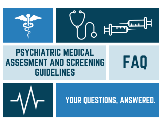 FAQ: Psychiatric Medical Assessment and Screening Guidelines — VACEP ...