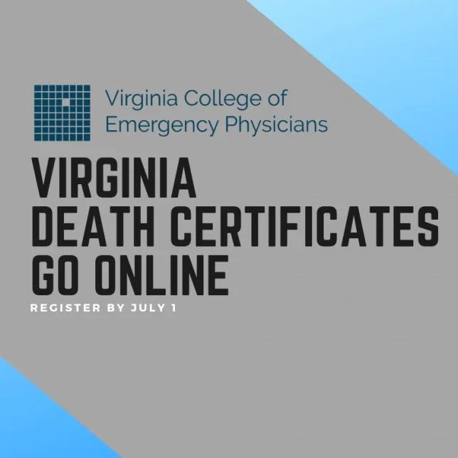 E-Death — VACEP | Virginia College of Emergency Physicians
