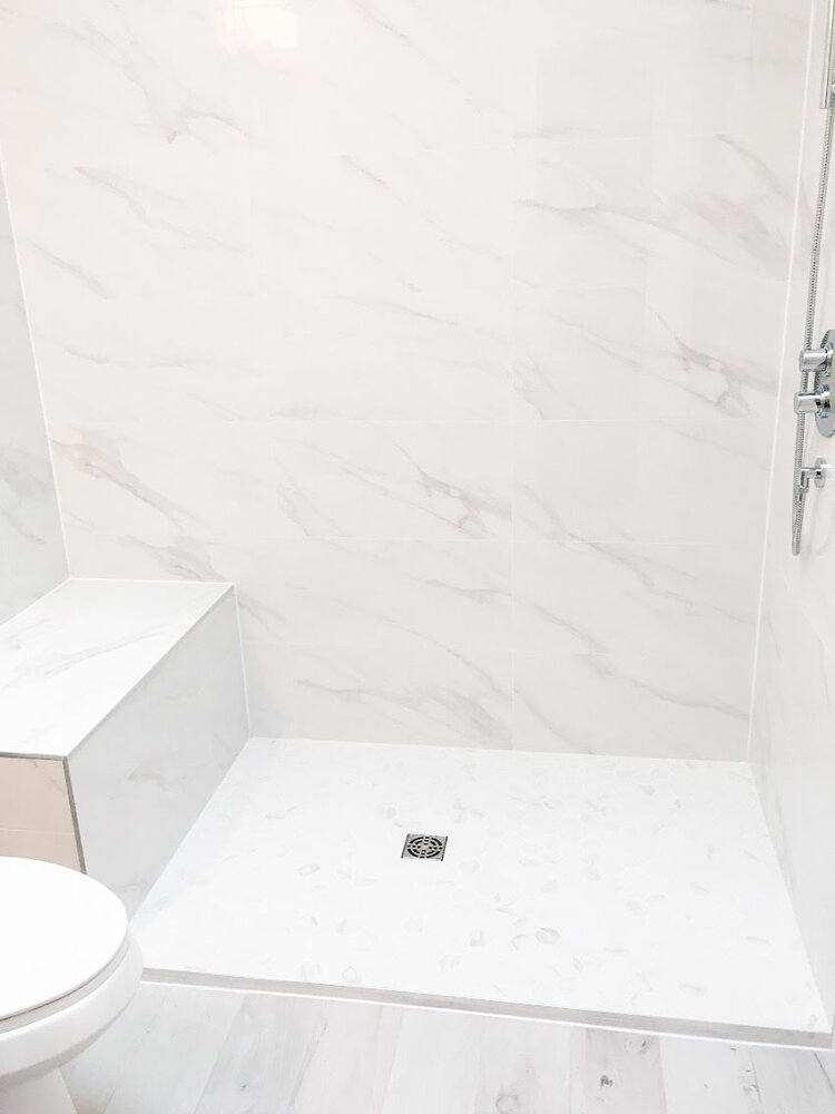 White Rectified Bathroom Tiles – Rispa