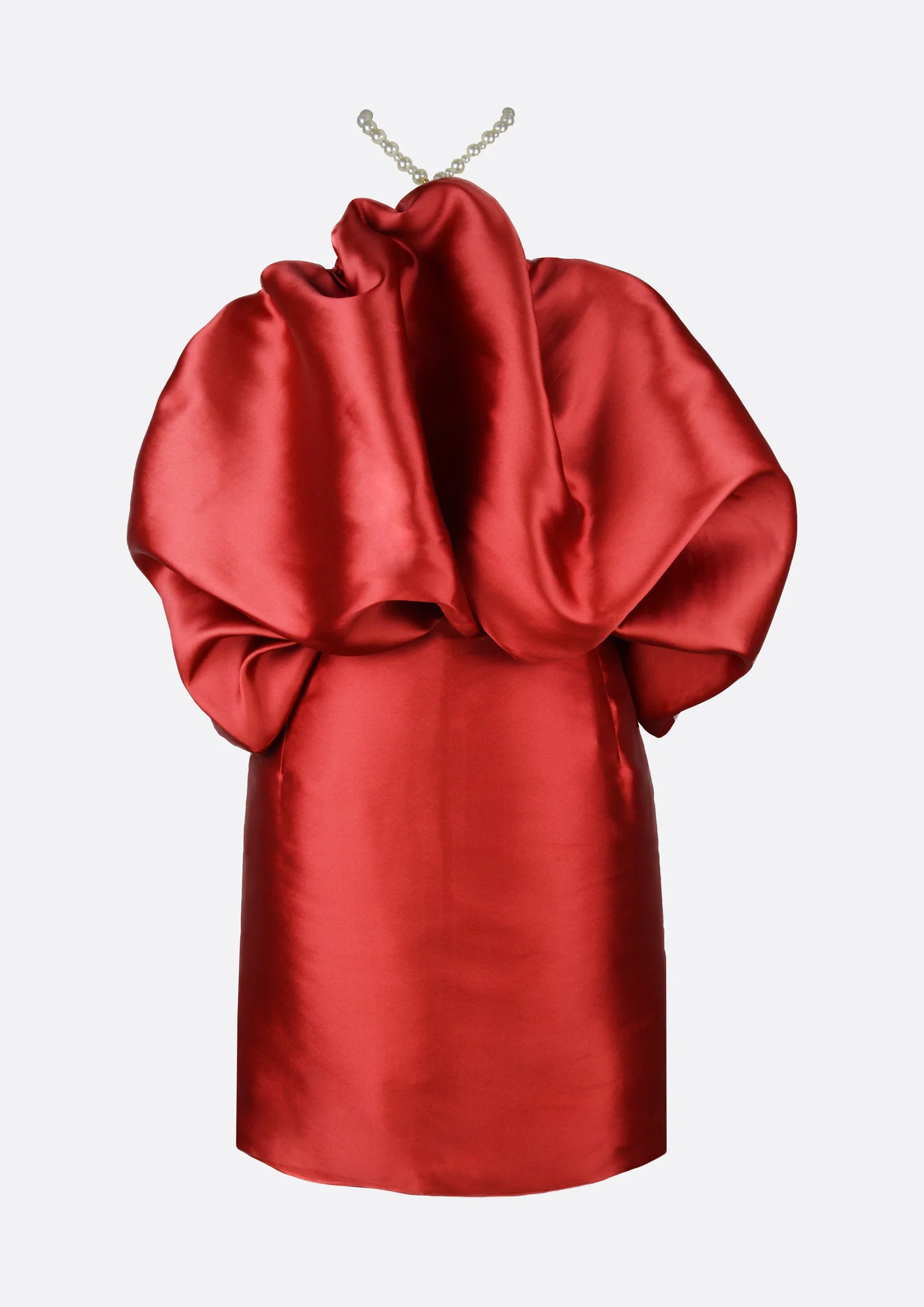 AURAE - ROSE Long Dress with Silk Organza Ruffles — DIANE Paris