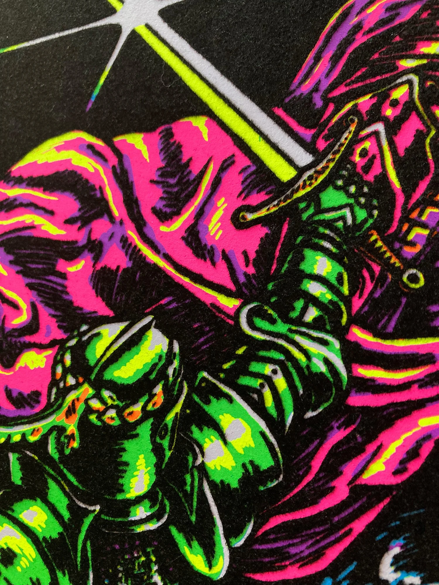 Black Light Dragon Posters