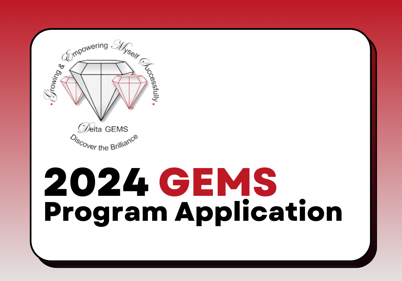 2024 Delta GEMS Program Application — Cincinnati Queen City Alumnae Chapter