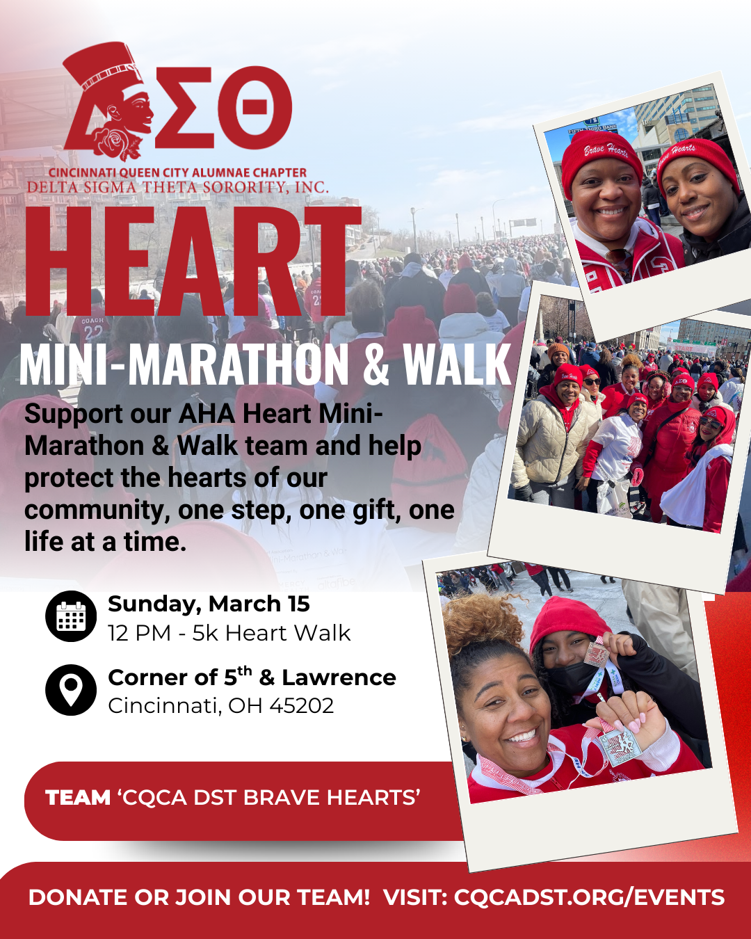 Heart Mini-Marathon & Walk — Cincinnati Queen City Alumnae Chapter