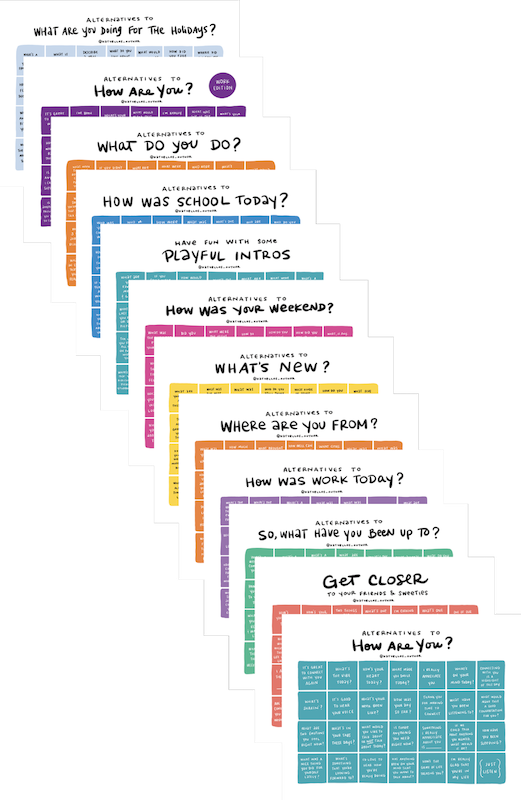 Alternatives to “How are you?” — We Should Get Together