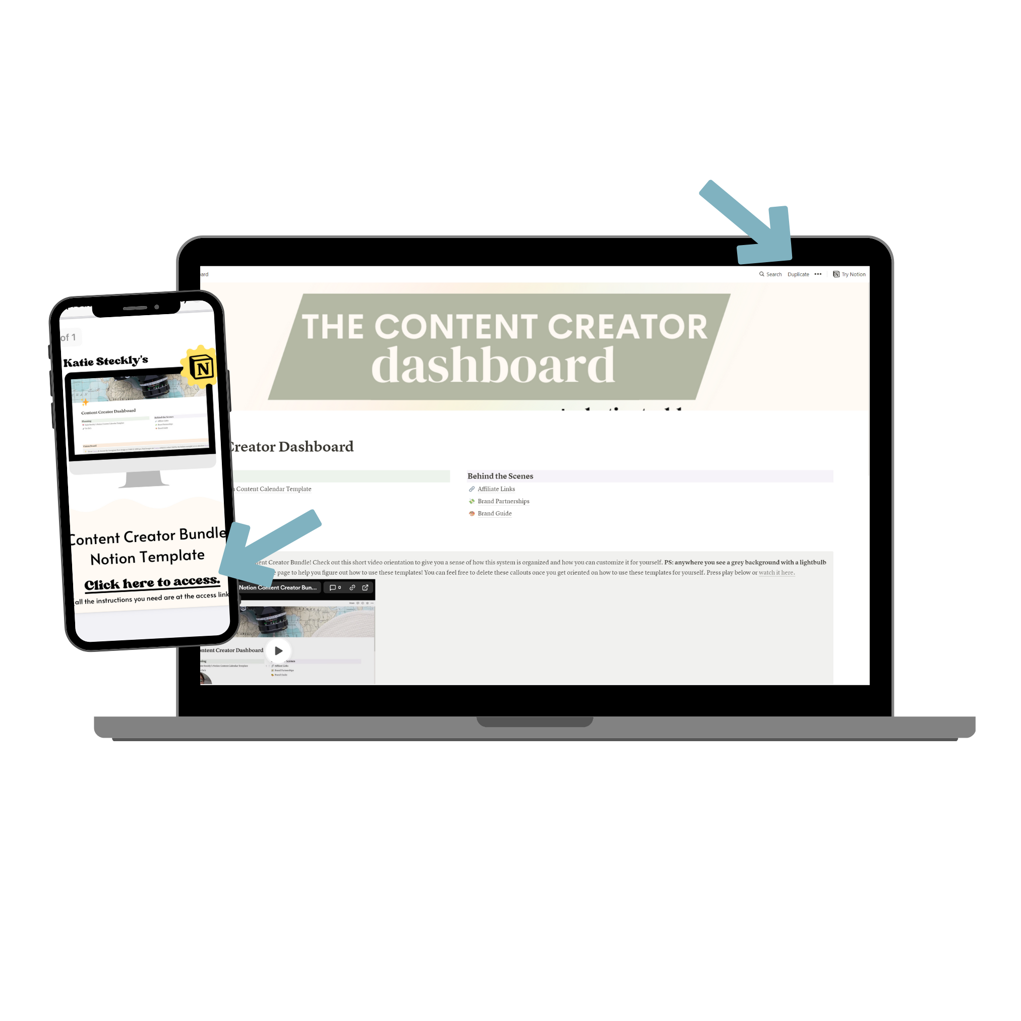 Notion Content Creator Bundle — Katie Steckly
