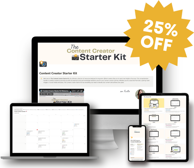 Thank you! Check out the Content Creator Starter Kit — Katie Steckly