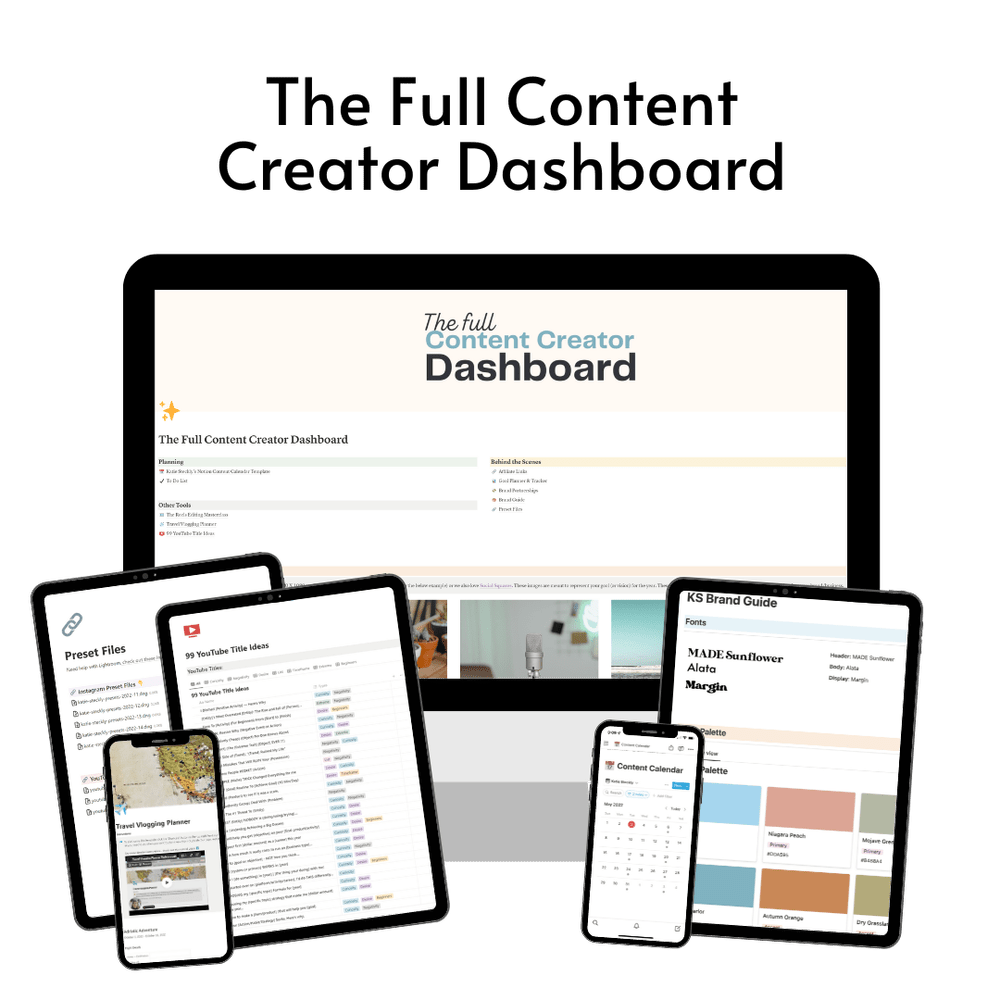 The Content Creator Starter Kit — Katie Steckly