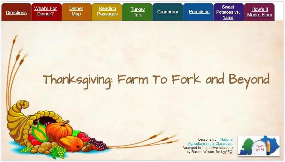 Thanksgiving Lesson Roundup — #TeachKyAg