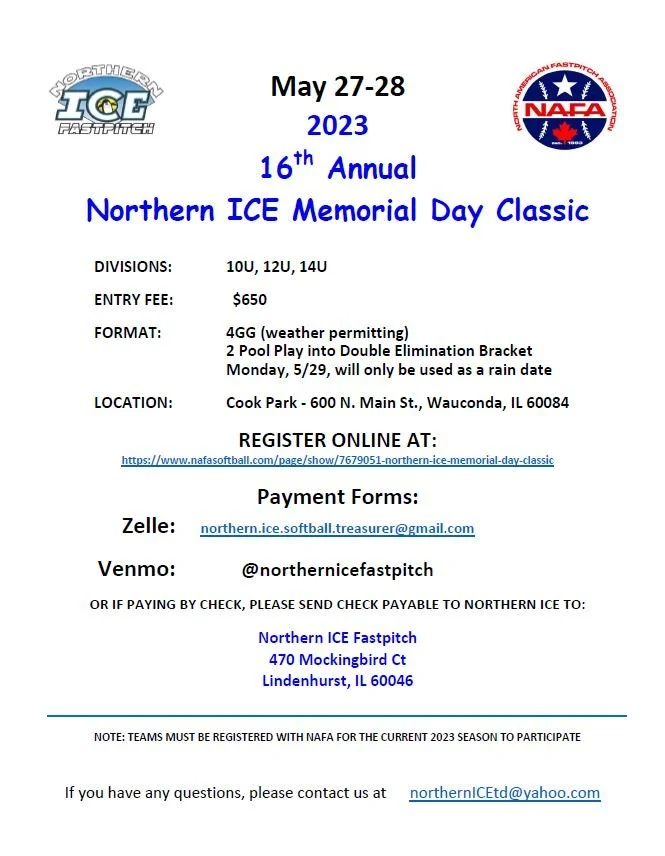 Tournaments — Northern Ice Fastpitch