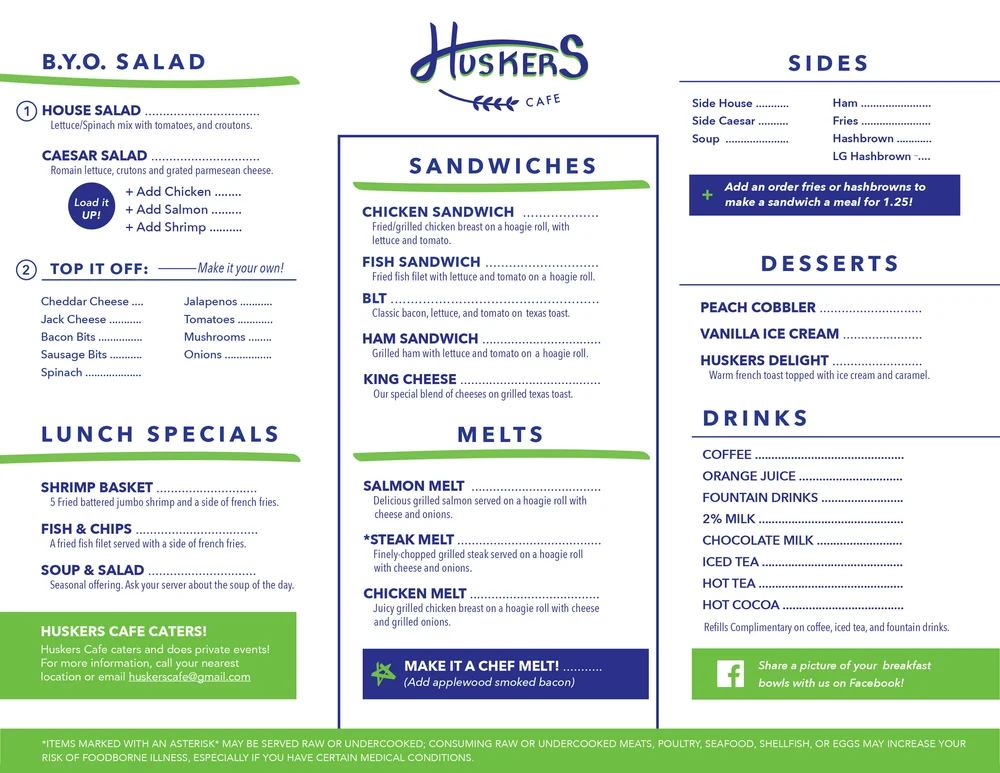 Menu Huskers Cafe menu-huskers-cafe