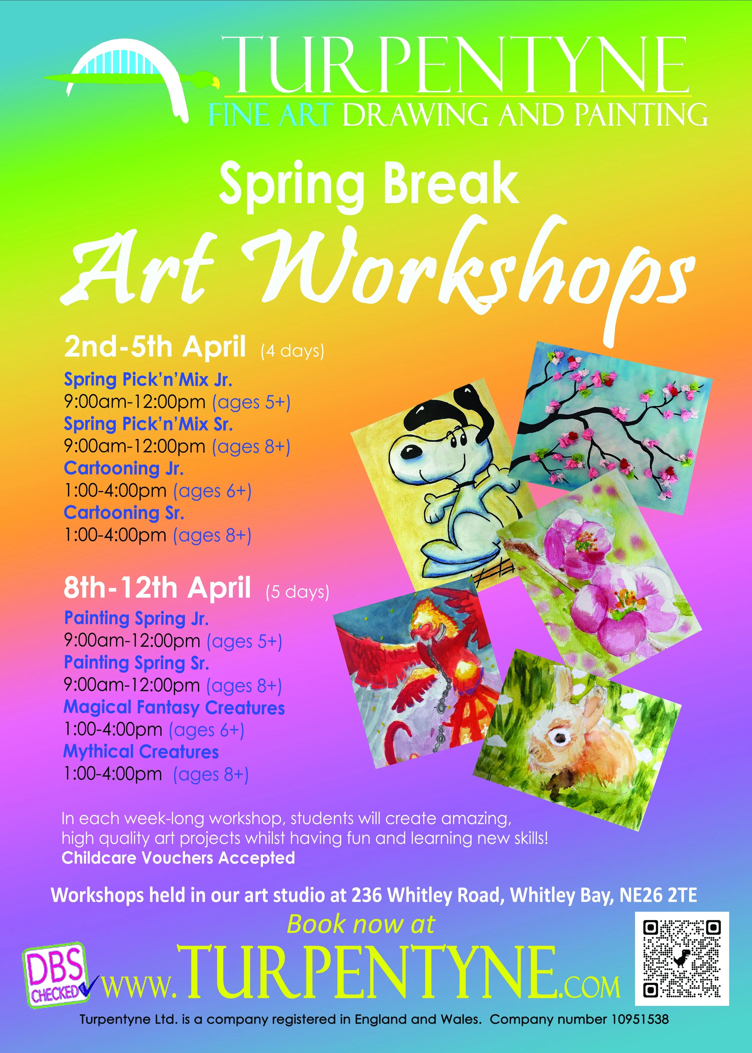 Whitley Bay School Break Workshops — Turpentyne - Home