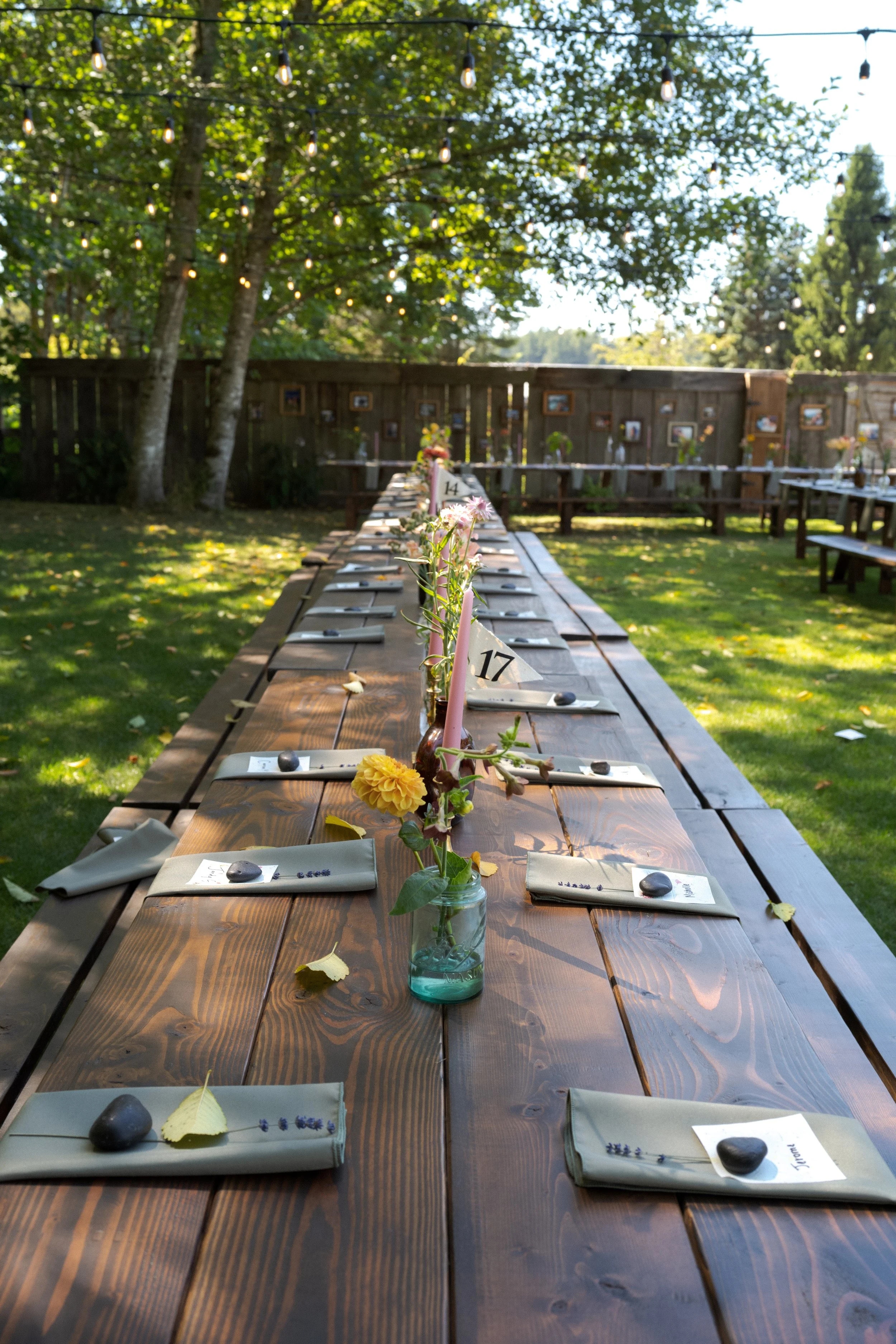 Farm Table Rentals — The Farm on Van Wyck