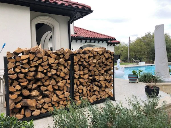 Welded Steel Wood Racks-no covers available — Bill's Metroplex Firewood