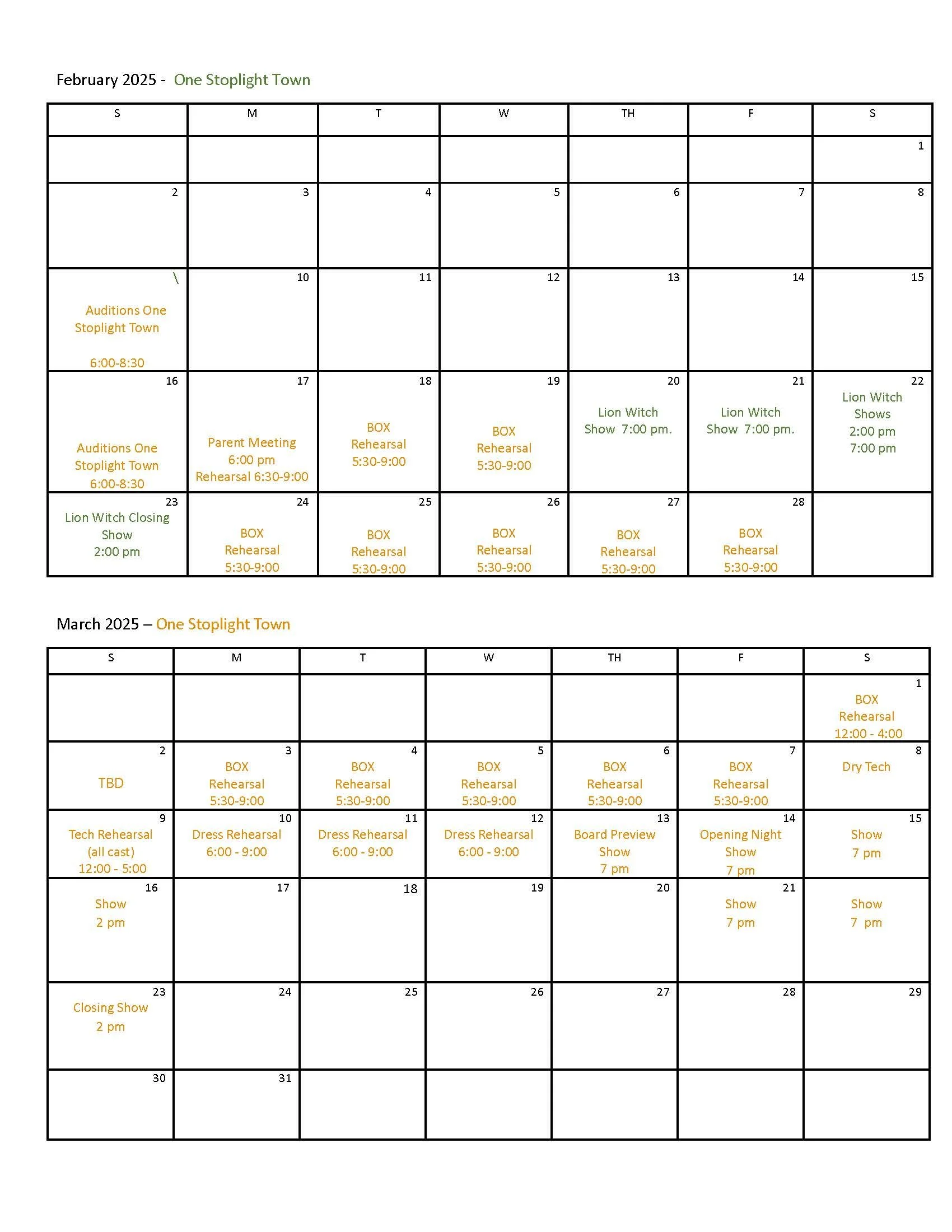 One Stoplight Town — TAC at the Lake