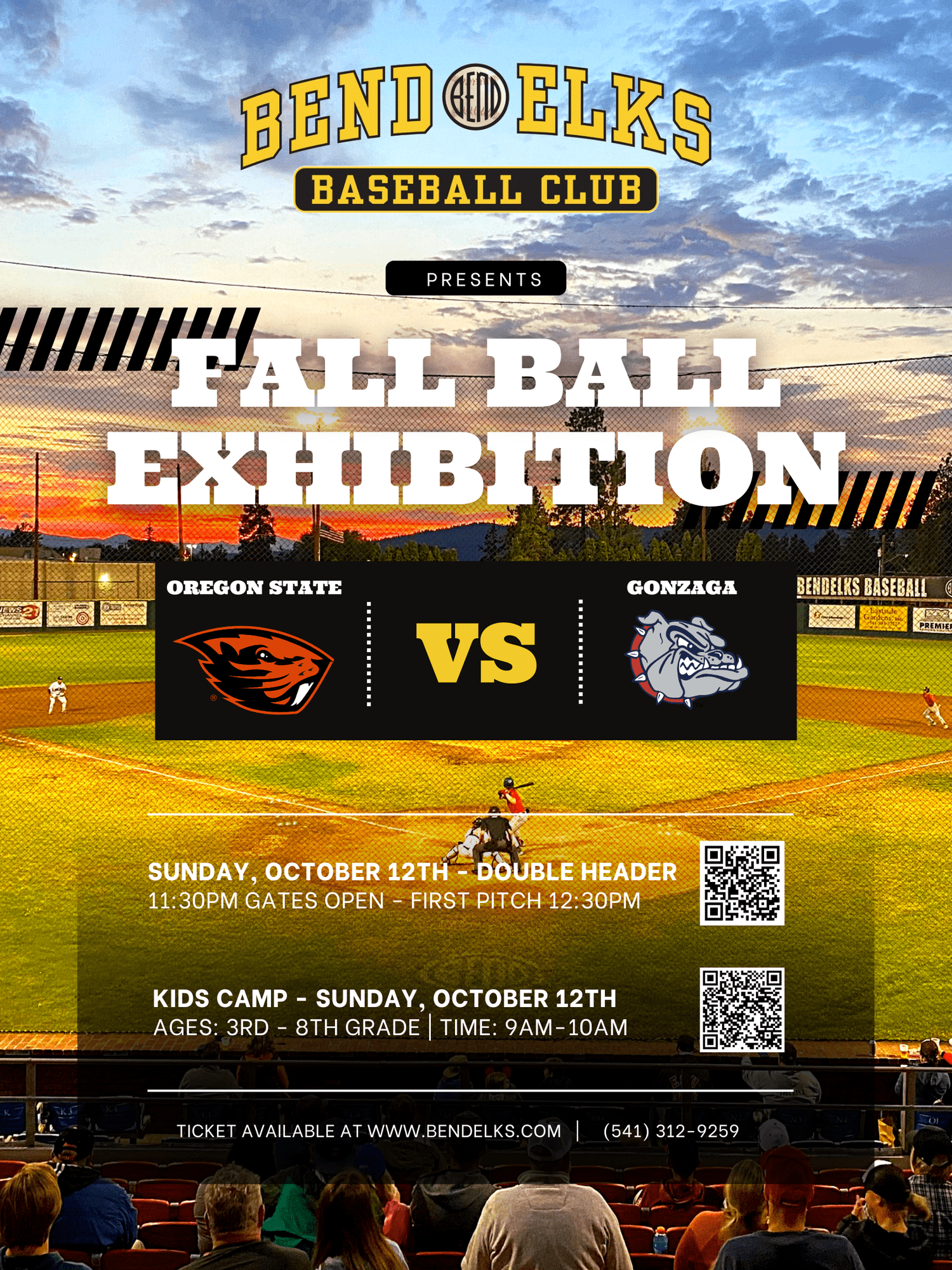 Bend Elks host Oregon State vs Gonzaga Fall Ball Event! — Bend Elks ...