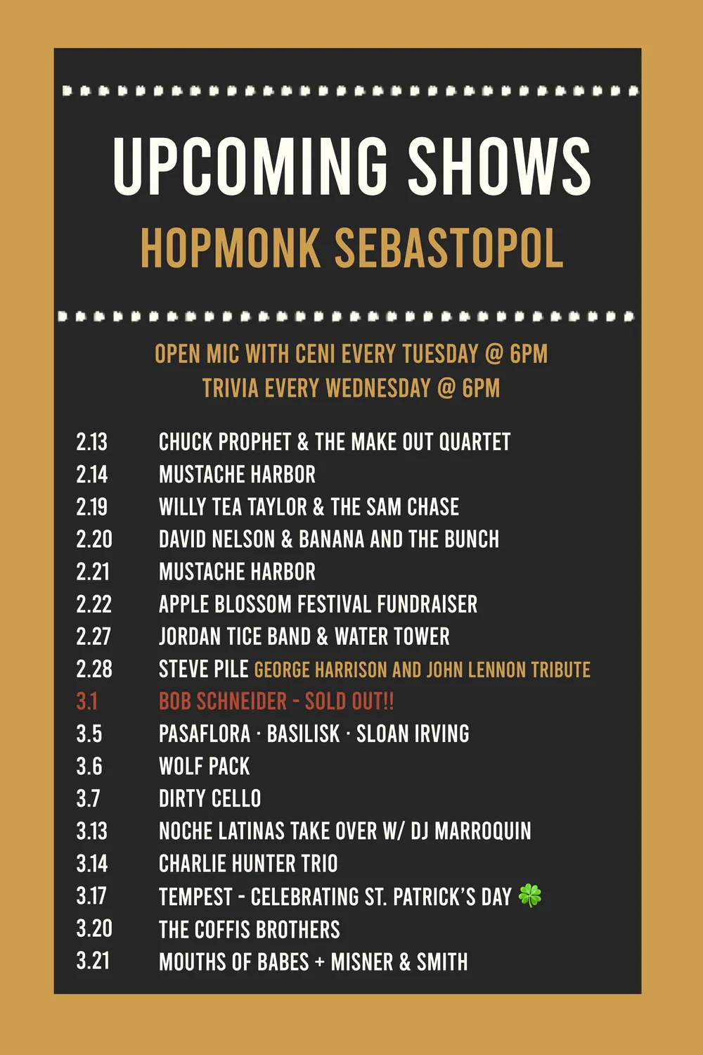 Live Music — HopMonk Taverns