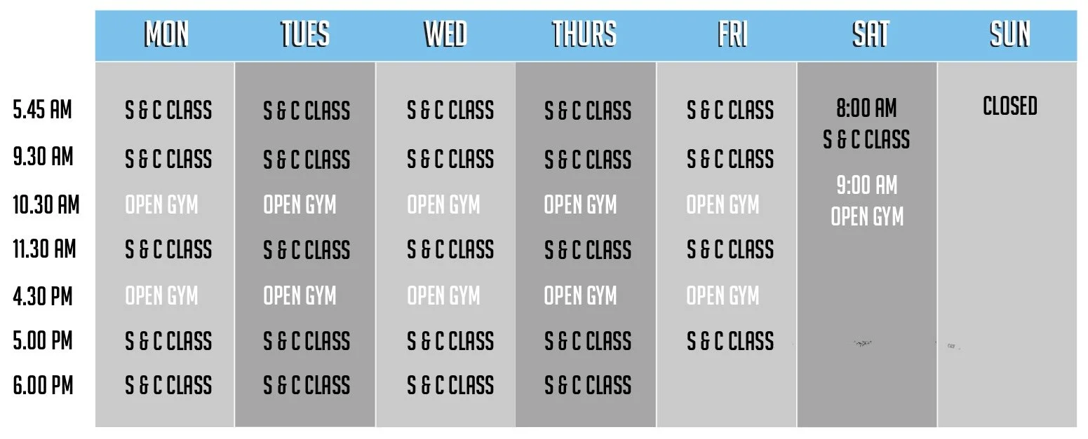 Classes — OBLIVION ATHLETICS