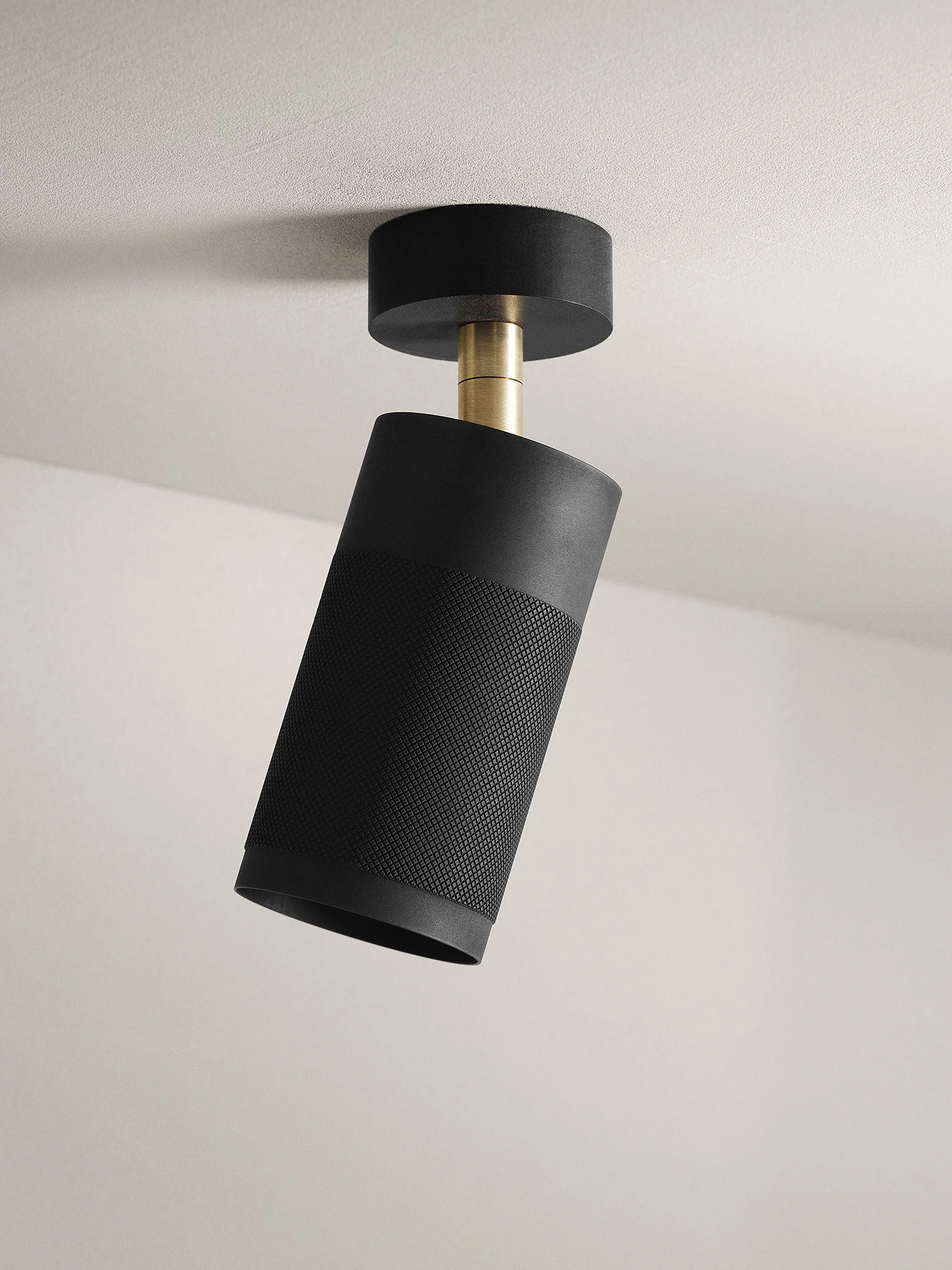 Patrone Ceiling Spotlight Canopy - Black-browned brass — Thorup Copenhagen