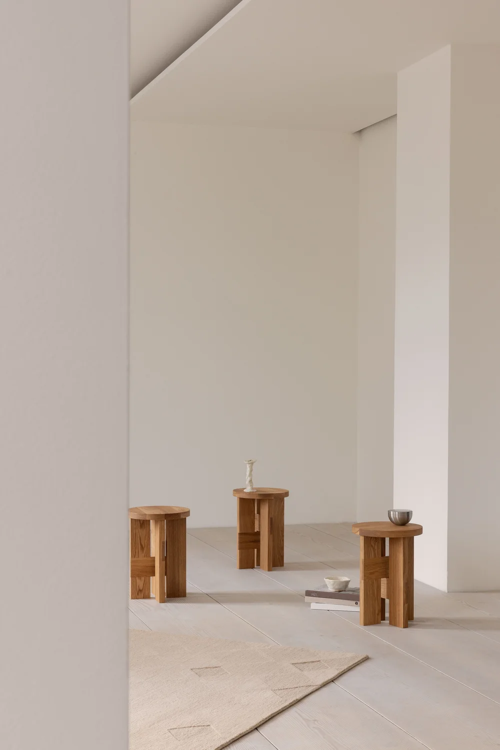 Mio Stool and Side Table, Nordic Solid Oak — Thorup Copenhagen