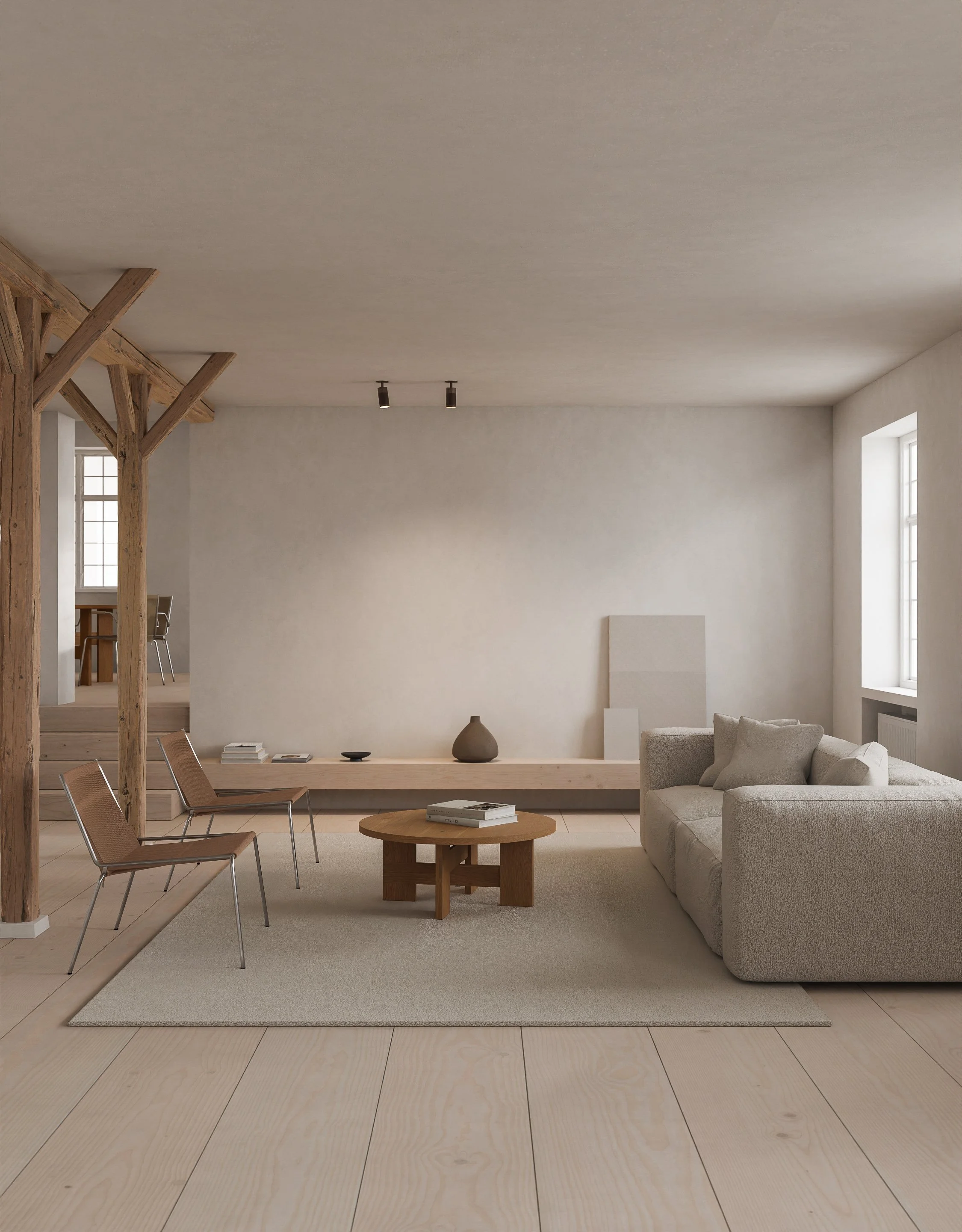 Mio Coffee Table - Solid Oak Ø90 Round — Thorup Copenhagen