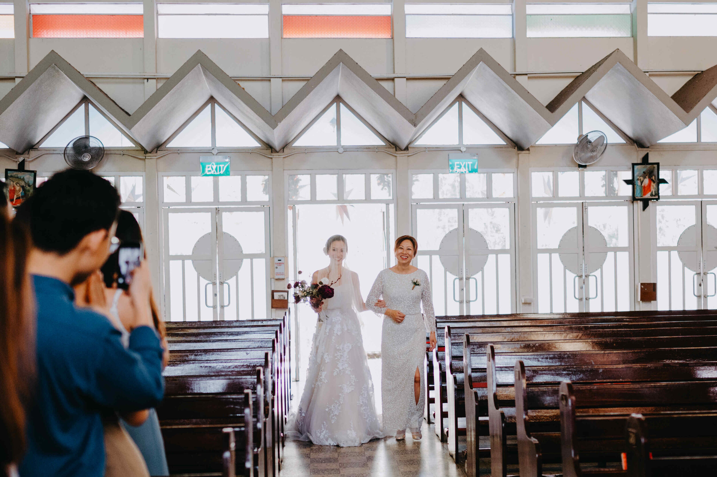 Barnabas & Deborah Actual Day Wedding at Church of the Blessed ...